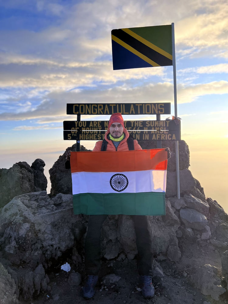 Rohtash Bishnoi Conquered The Highest Peak Mount Meru - Hisar News ...