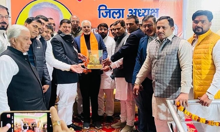 Atal Mandal Officials Welcomed Bjp District President - Jhajjar ...