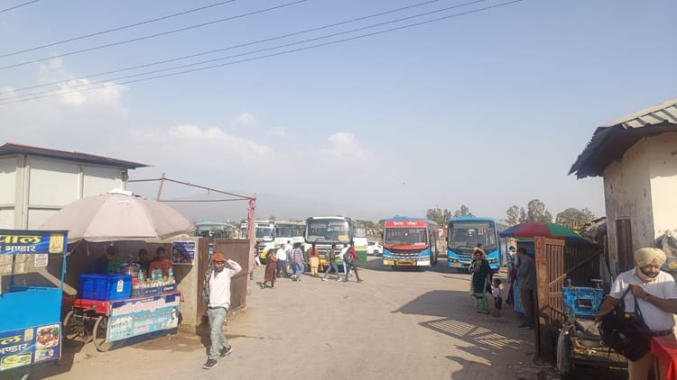 Toilet At Baddi's Temporary Bus Stand And No Provision Of Drinking ...