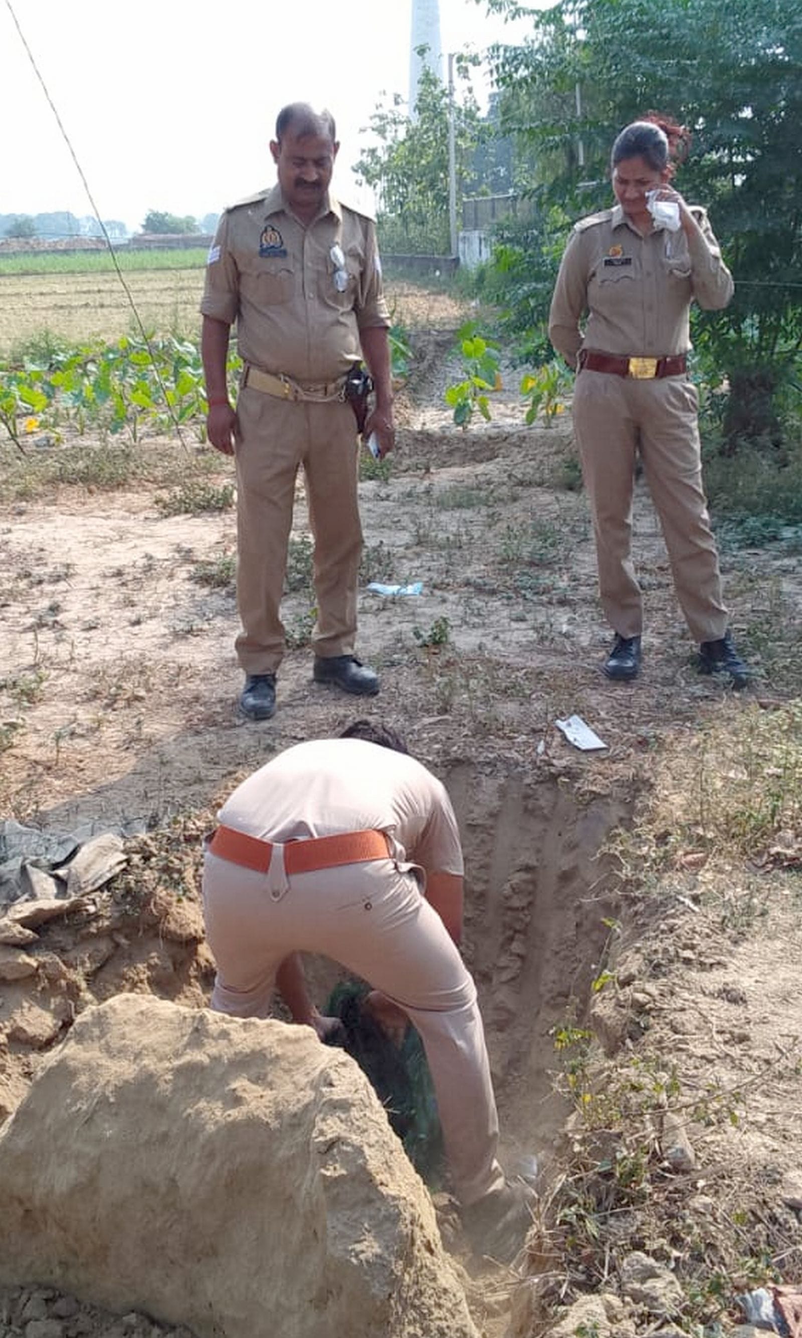 The Police Buried The National Bird, The Forest Department Dug A Pit ...