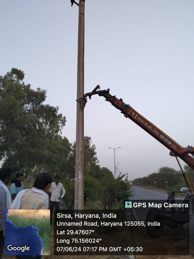Electricity System Collapsed Due To 500 Electric Poles And 100 Trees ...