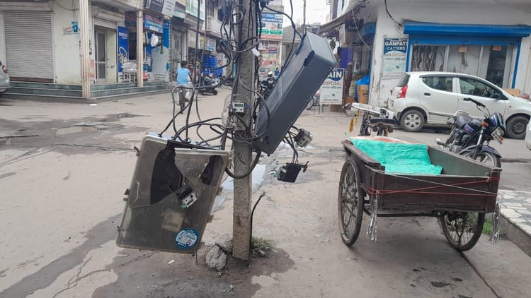 Broken Electricity Meter Boxes Become Deadly In Rain - Jind News - Jind ...