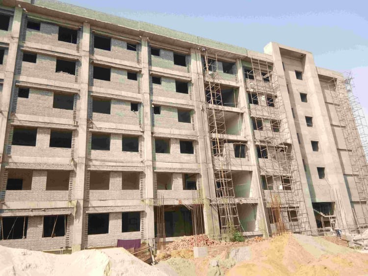 Construction Of Building Of 100 Bed Civil Hospital Going On At Slow ...