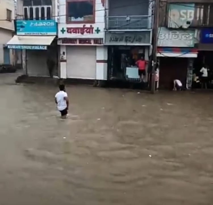 Claims Of Water Drainage Flowed In 8 Hours Of Rain - Jind News - Jind News:8 घंटे की बारिश में ...
