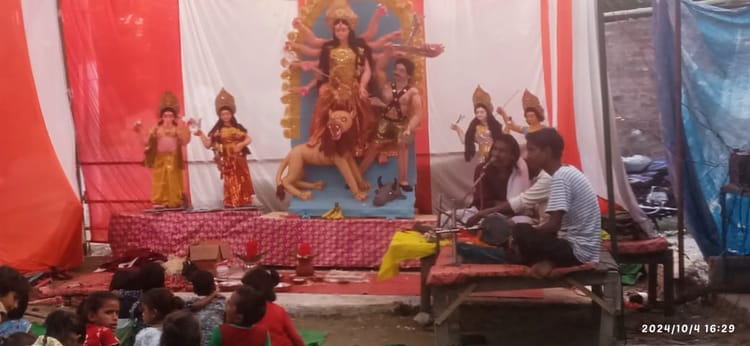 Dussehra Fair Starts In Shardanagar With Installation Of Idol And ...