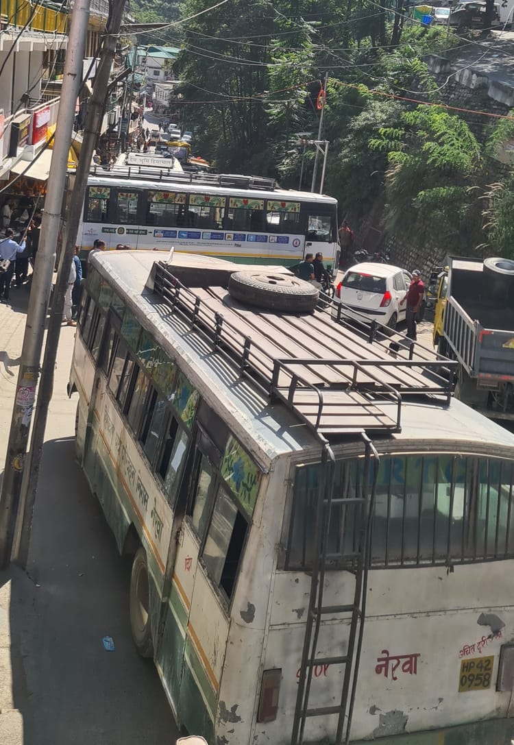 Hrtc Bus, Nerva Depot, Rohru, Shimla, Problems Due To Bus Breakdown ...