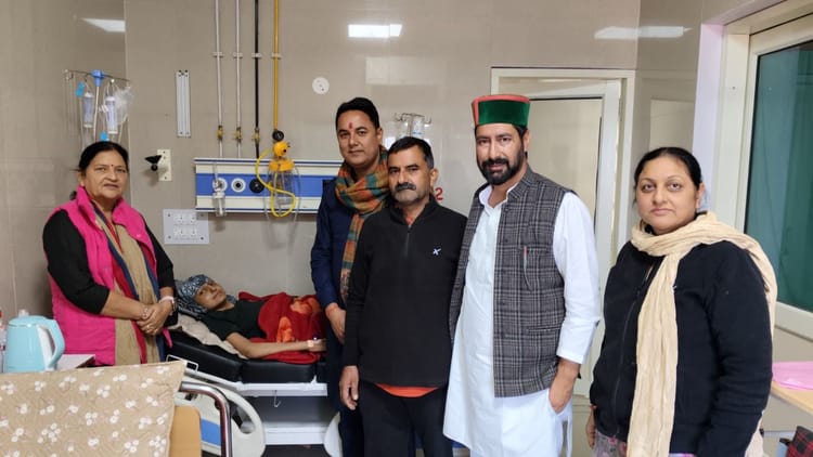 Mla Bablu Helped Blood Cancer Victim - Una News - Una News:बल्ड कैंसर ...