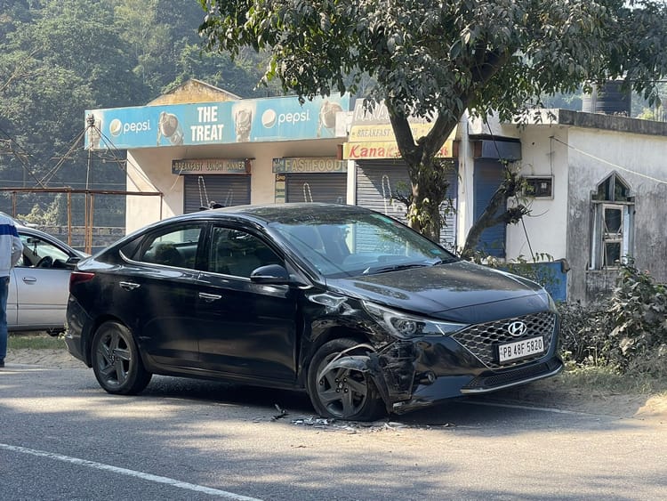 Three Injured In Car Accident - Sirmour News - Sirmour News:नेशनल हाईवे ...