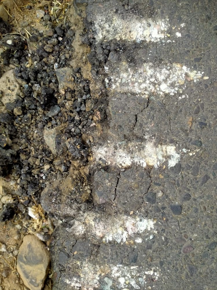 Contractor Runs Poklane Machine On Concrete Road, Huge Loss - Kangra ...