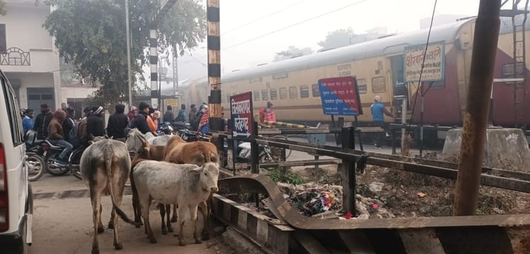 Kalindi Express Collides With A Bull, Accident Averted - Farrukhabad ...