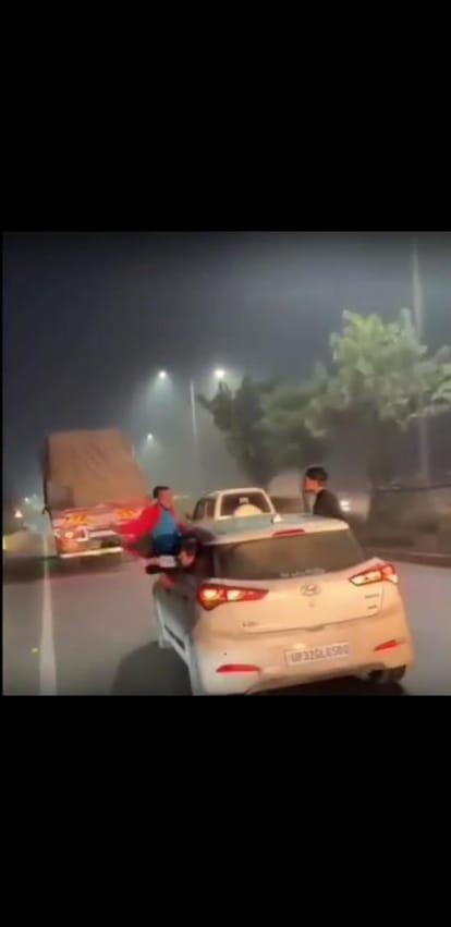 Video Of Youth Doing Car Stunts On Shaheed Path Goes Viral - Lucknow ...