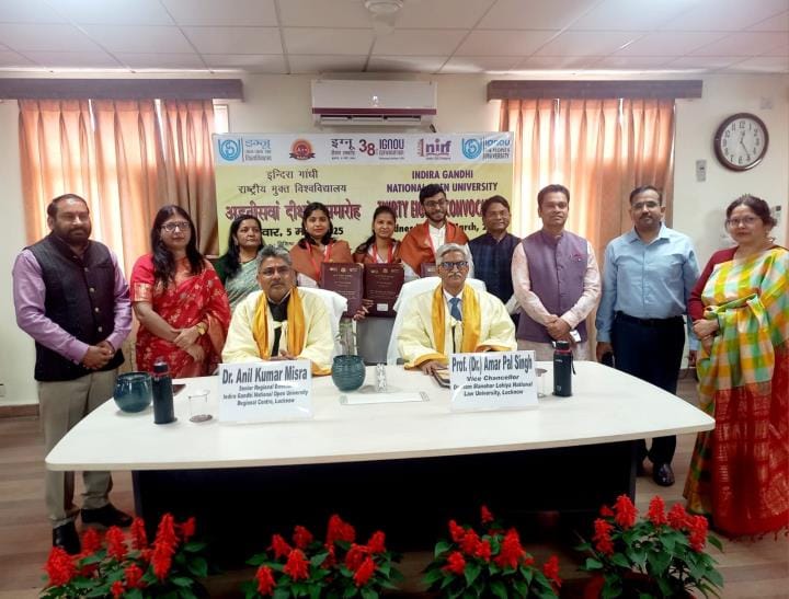 Five Got Gold Medals In Ignou Convocation - Lucknow News - Lucknow News ...