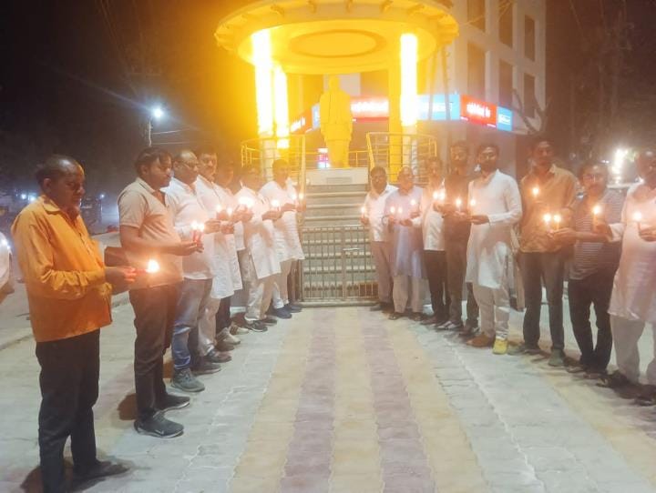 Various Organizations Protested By Taking Out A Candle March - Ambedkar ...