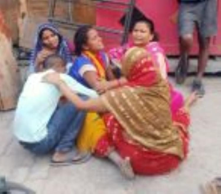 A Truck Loaded With Gravel Overturned On A Bike Rider, Causing His ...