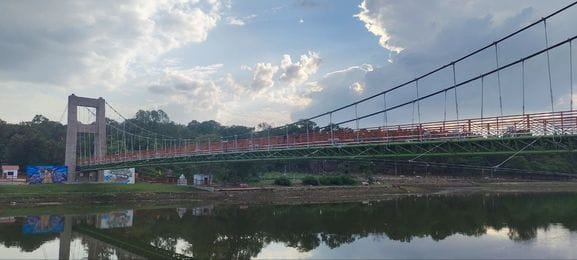 The Hanging Bridge On Ram Ghat Of Narmada Became A Confluence Of Faith ...