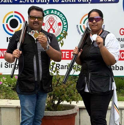 Dm Sanjay Chauhan And Daughter Rishika Won Medals In Trap Shooting ...