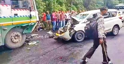 Pilgrims' Car And Government Bus Collide In Sunhet, Six Injured ...