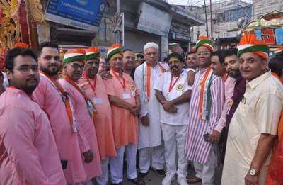 Procession Of Shri Krishna Janmashtami Taken Out With Band Players, Tableaux Were The Attraction ...