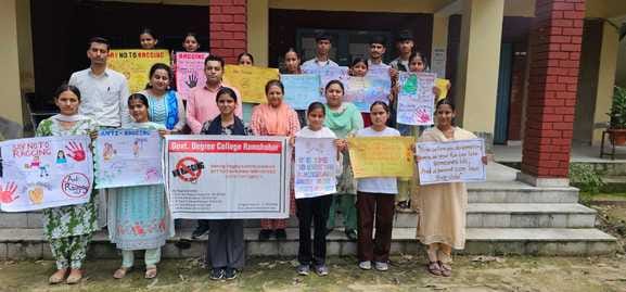 The Ill-effects Of Ragging Were Explained Through Posters And Slogan ...