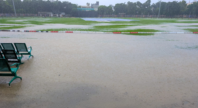 Waterlogging In The Stadium Ground, Practice Will Be Affected ...