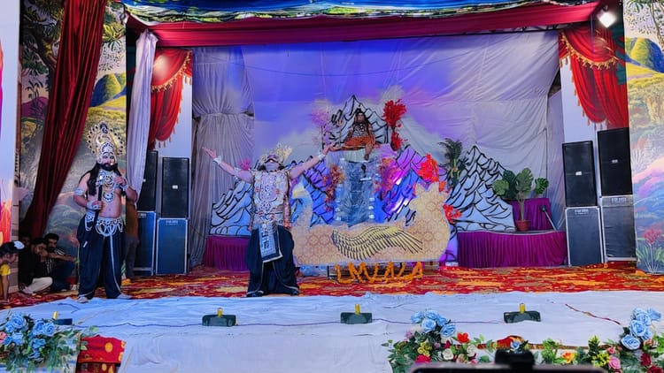 The First Scene Shows The Dialogue Between Ravana And Nandigana And ...