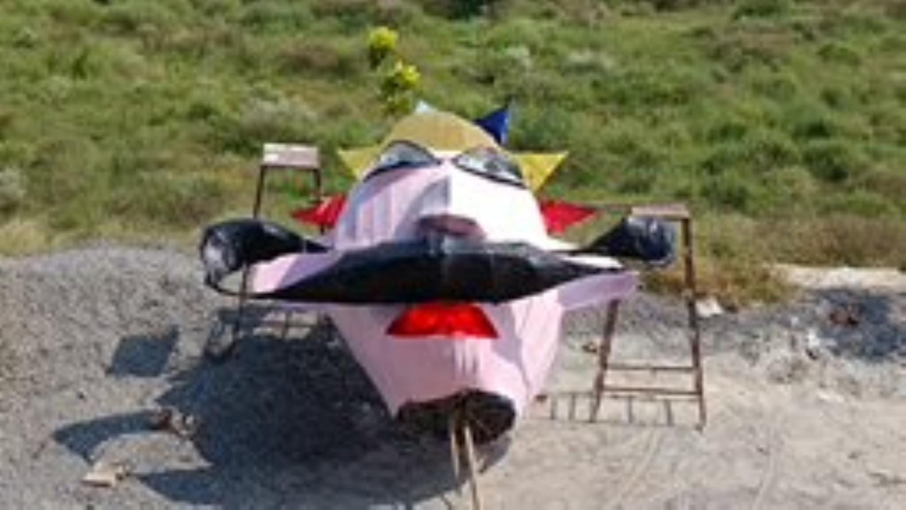 A 12-foot Mustache, A 20-foot Sword, The Pride Of The 45-foot Tall ...