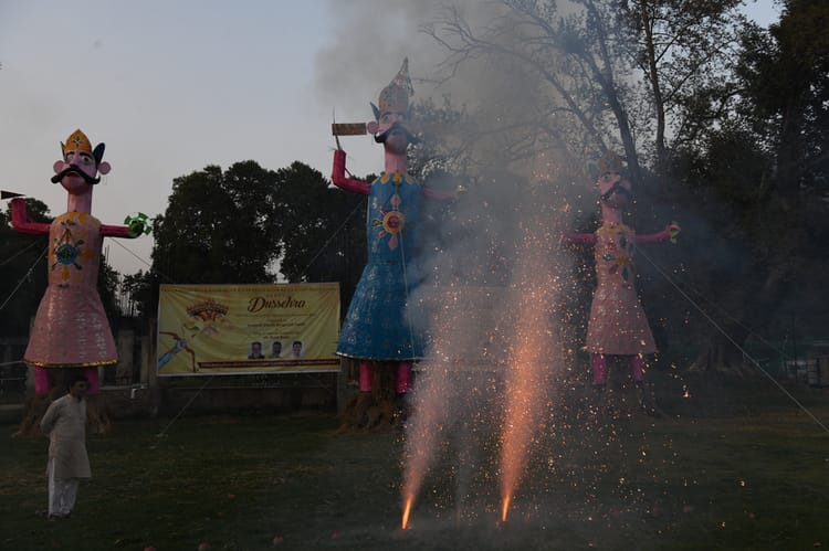 Srinagar, Dusehrra , Celebrate, Durga Pooja Shobha Yatra , Lal Chowk ...