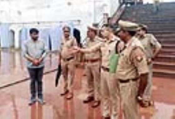 Police Officers Inspect Security For The Bateshwar Folk Fair. Bateshwar ...