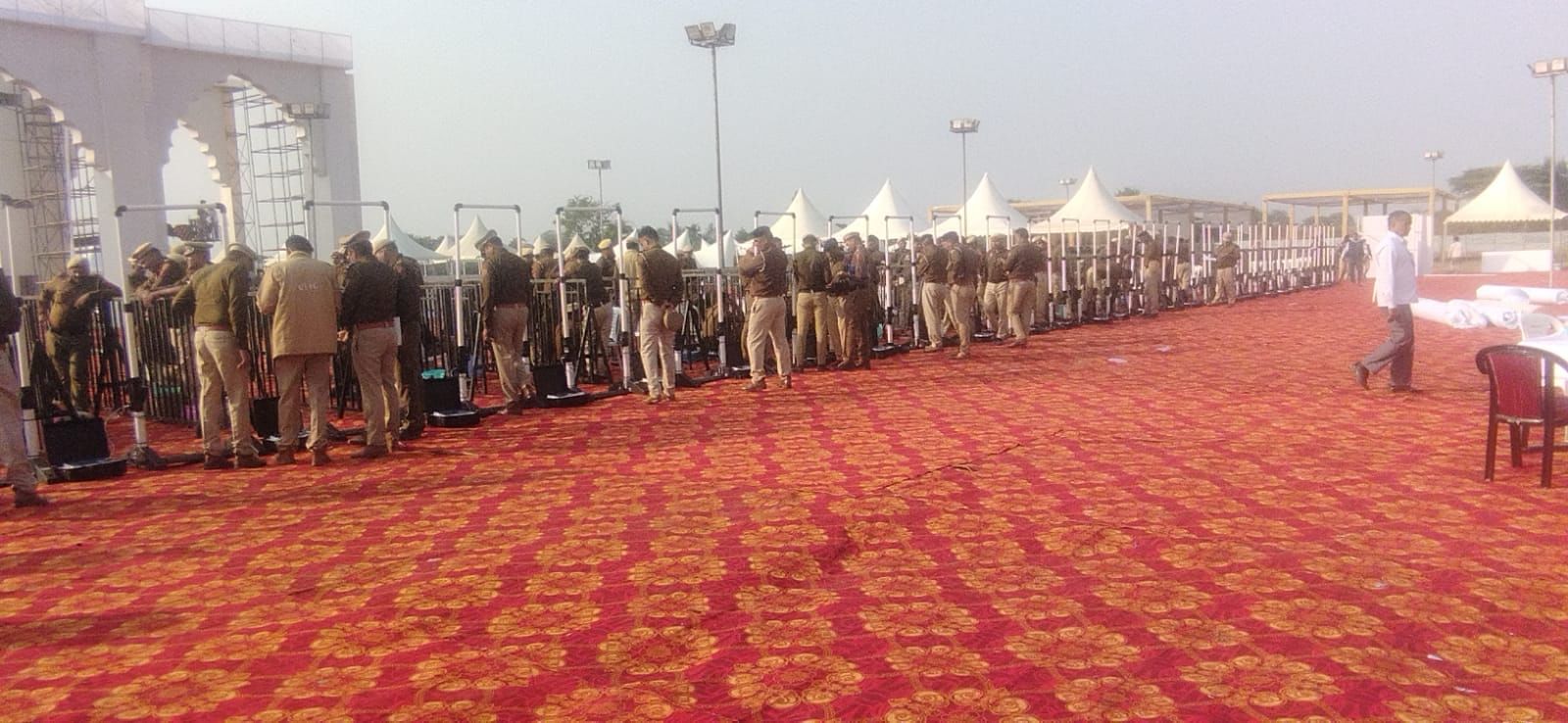 Impenetrable Security Cordon For The Prime Minister's Visit, With ...