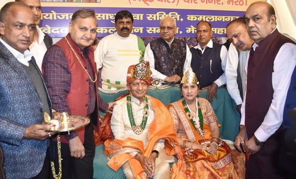 Saudharma Indra And Sachi Indrani Were Honored With A Tilak. - Meerut ...