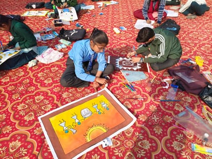Komal First In Worli, Tanya First In Stippling Art - Kaithal News ...