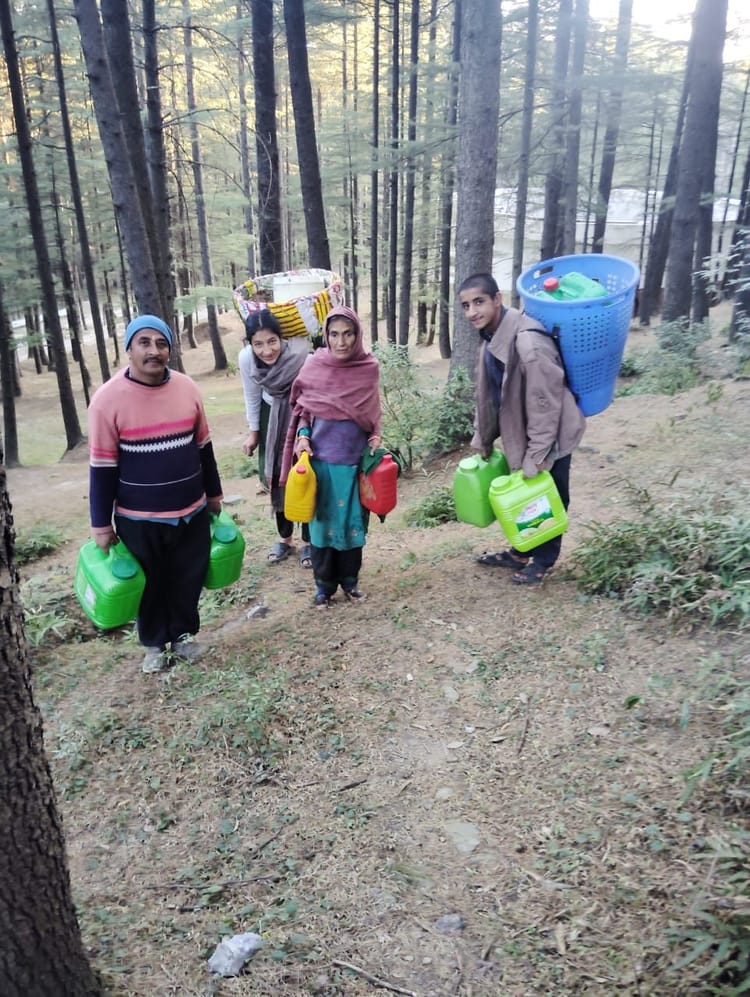 2 Km Run For Drinking Water, Supply Disrupted In Three Villages - Chamba News - Chamba News ...