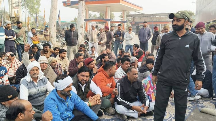 Villagers Were Troubled By Heavy Vehicles On Garhi Birbal Road, And The ...