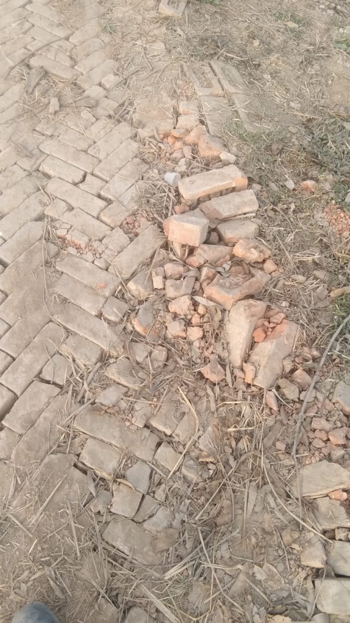 Road Caved In Within Five Months - Ambala News - Ambala News:मात्र पांच ...