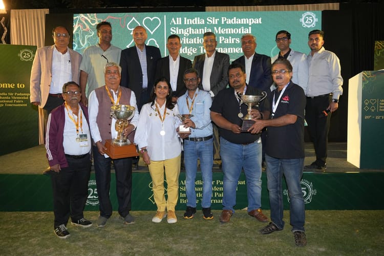The Pair Of Ak Sinha And Kingshuk Won The Sir Padampat Singhania ...
