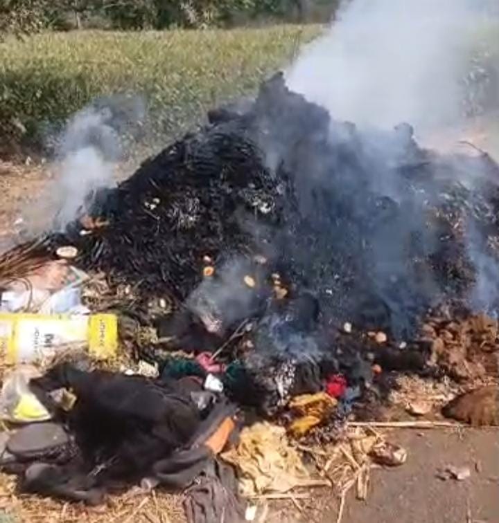 Holika Was Set On Fire Before Time In Raipura Bhadauria, Anger - Agra ...