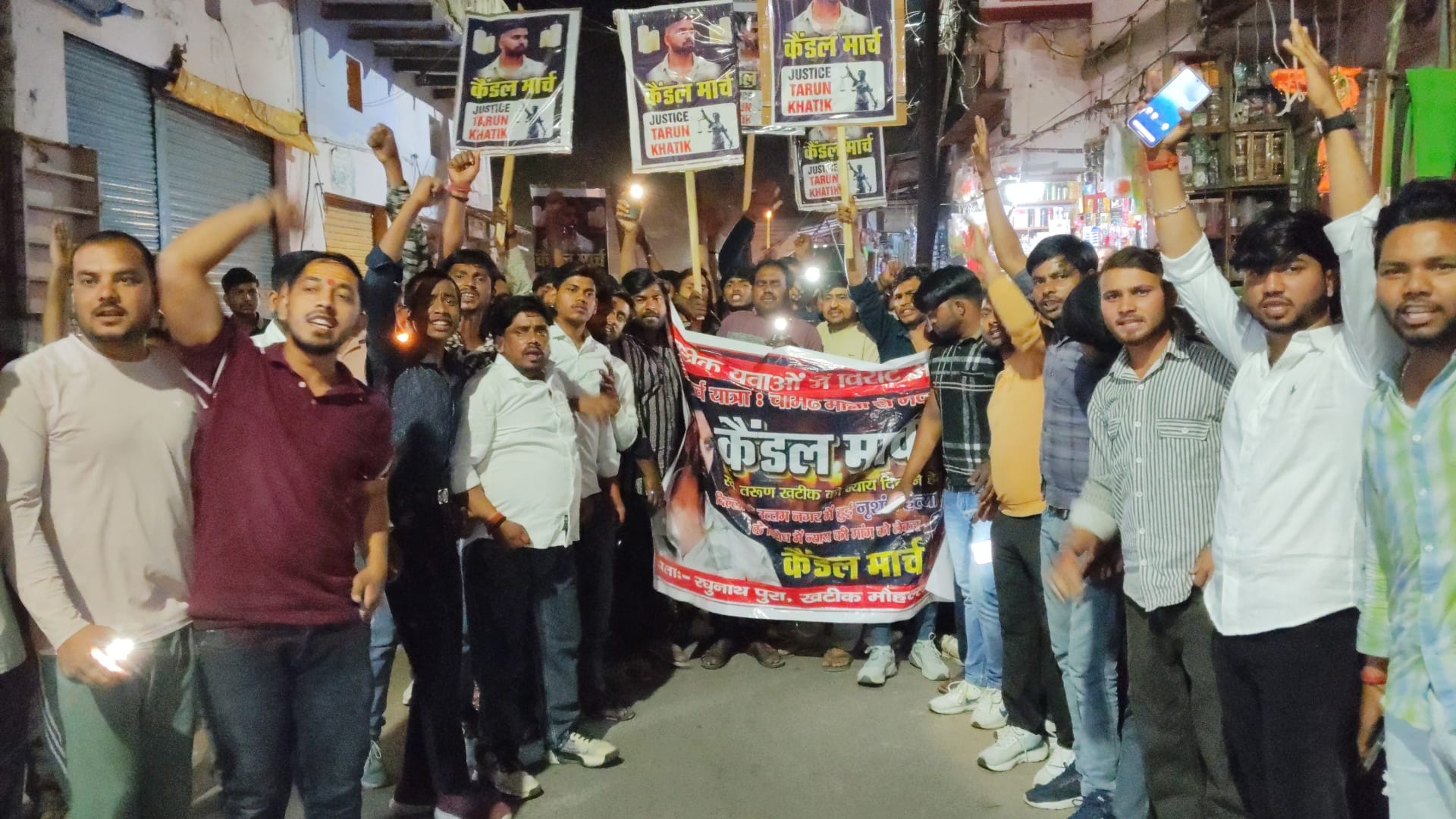 Candle March Held In Protest Against Tarun Khatik Murder Case - Agra ...