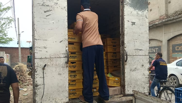 Thief Ran Away With A Truck Full Of Milk, But Was Caught While Sleeping ...