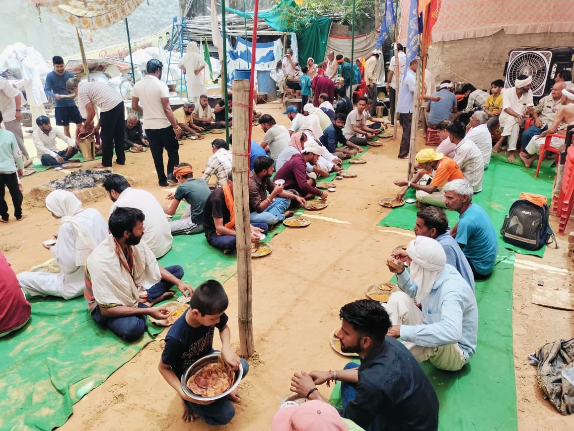 Panch Dhuna Tapasya Concludes With A Feast. - Rewari News - Rewari News ...