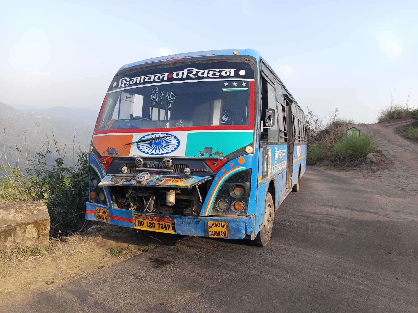 For The Second Time, The Corporation Bus Gasped Midway On The Mittiyan ...