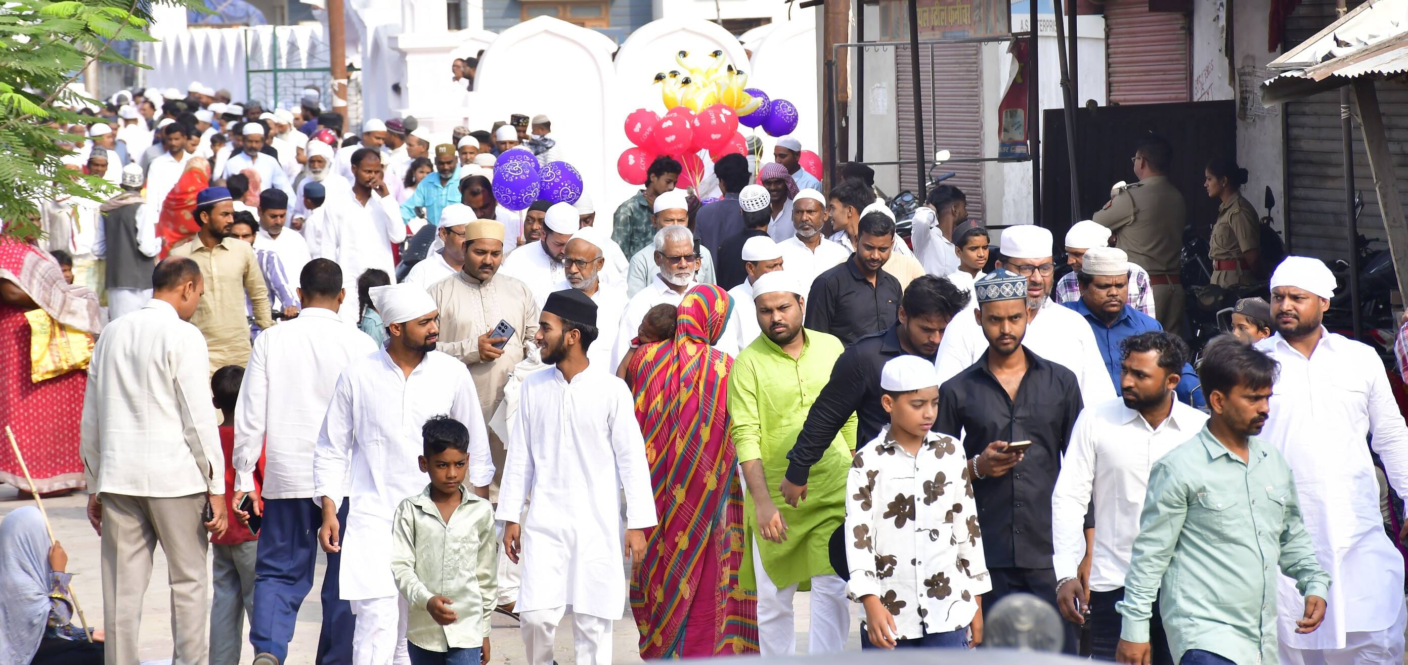 Heads Bowed In Prostration, Prayers Were Offered For Peace And ...