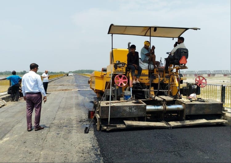 Asphalting Work Of Sanjay Setu Completed - Bahraich News - Bahraich ...