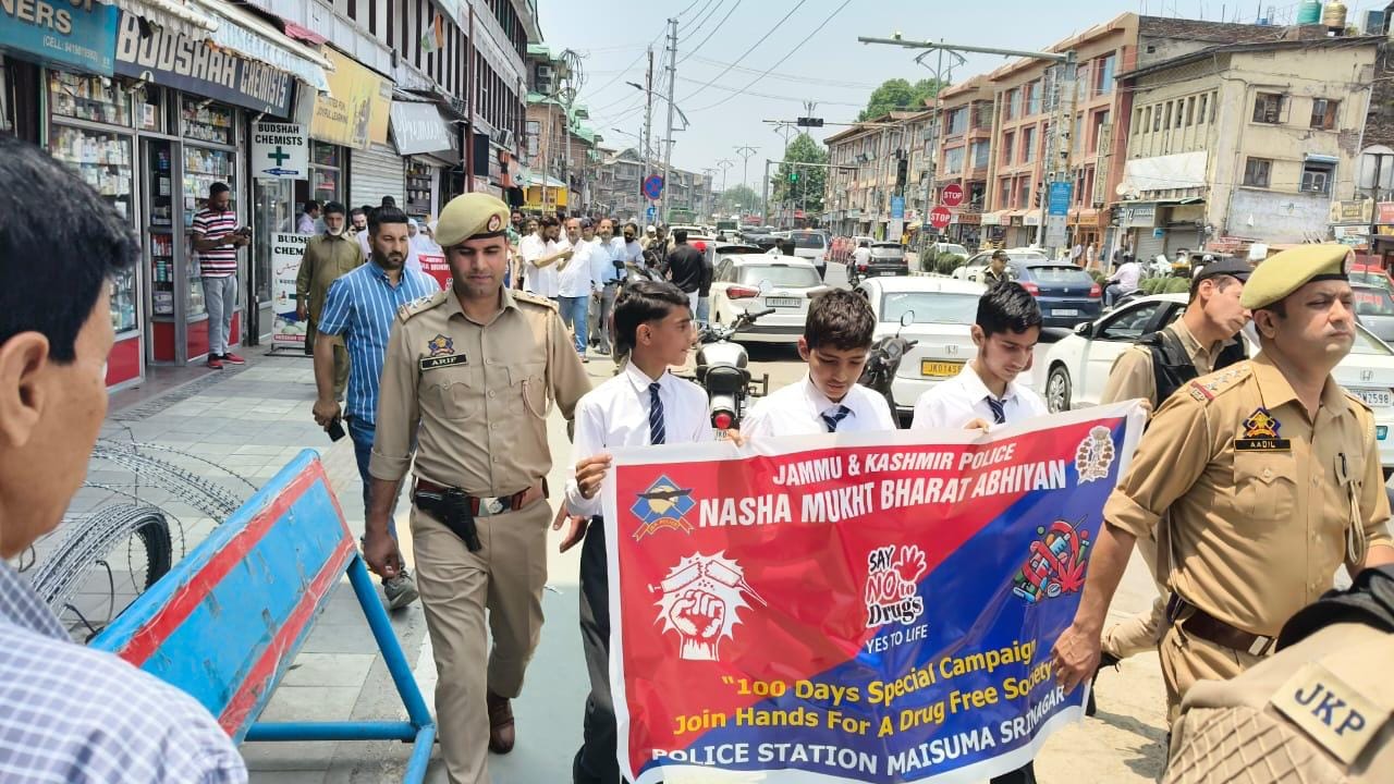 Srinagar, Drug Awareness Rally, Pratap Park, Lal Chowk - Srinagar News ...