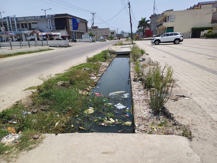 The Incomplete Drain On Old Hoshiarpur Road Poses A Threat, With ...