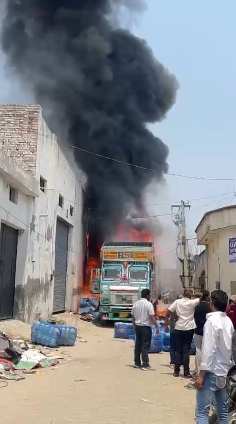 A Spark From A High-tension Line Set A Truck Parked Below On Fire ...