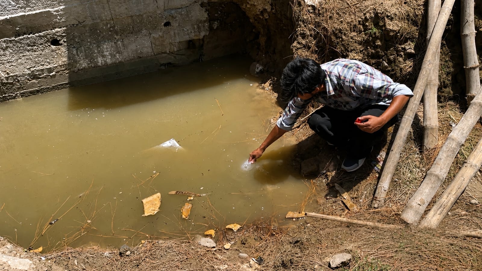 Waste From The Cheese Plant Was Dumped Into The Drain, The Pollution ...