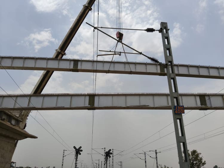 Janghai Flyover: Train Movement Halted For Two Hours; Girder ...