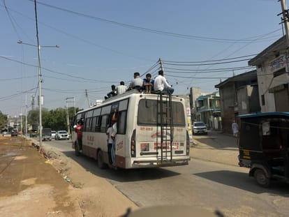 Private Bus Drivers Are Making Passengers Sit On The Roof, No Action Is ...