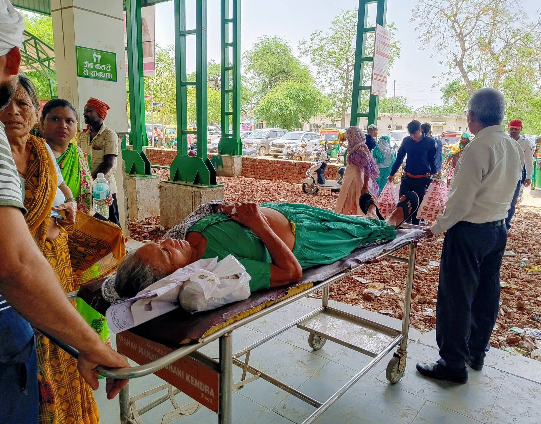 Struggling To Reach The Opd Due To Incomplete Construction Work ...