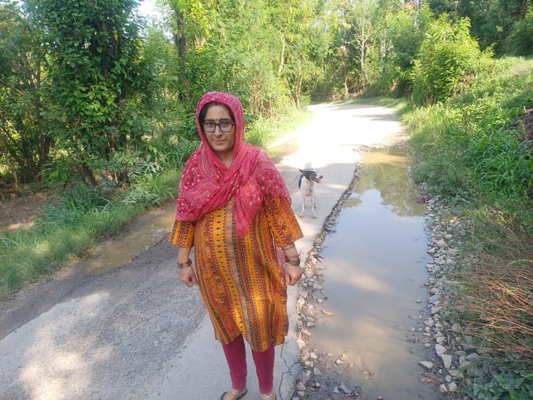 Travel Becomes Difficult On The Jharedi-snahi Route; Road Riddled With ...